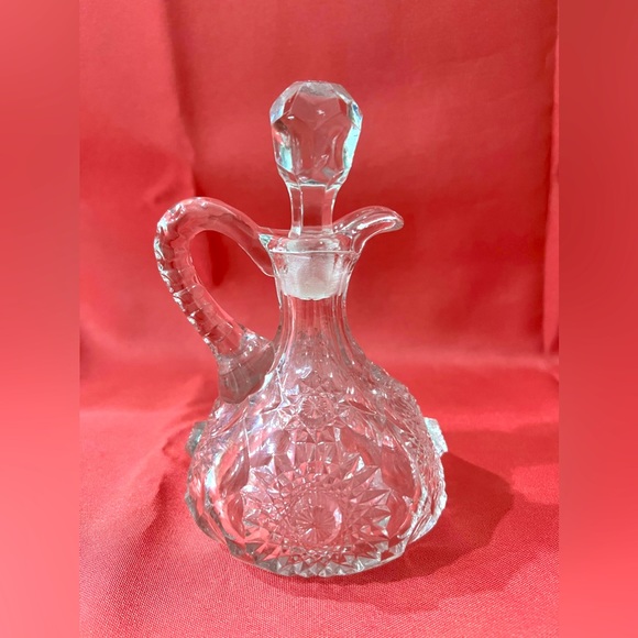 Dining | Vintage Fan Cut Crystal Decanter W Stopper | Poshmark
